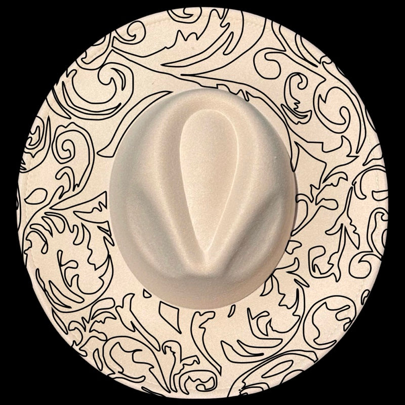 All Over Lace Traceable Wide Brim Hat Burning Design – Cool Moon Designs