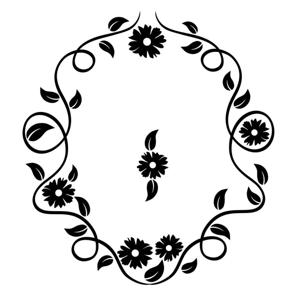 Black Vine And Flowers Traceable Narrow Brim Hat Burning Design – Cool ...