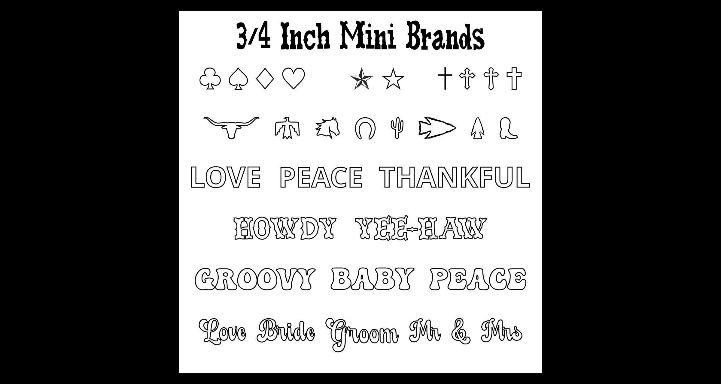 Mini Brands Traceable Wide Brim Hat Burning Design