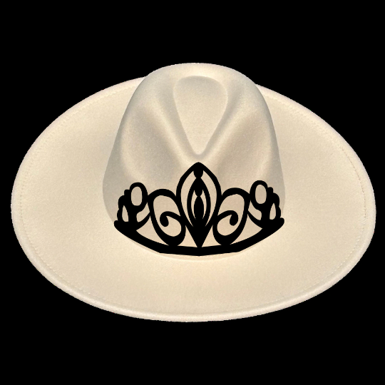 Rodeo Crown Wide Brim Hat Crown Burning Design SVG PNG – Cool Moon Designs